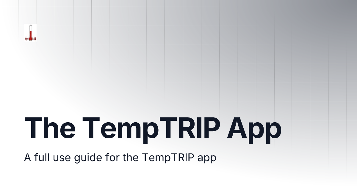 The TempTRIP App | TempTRIP